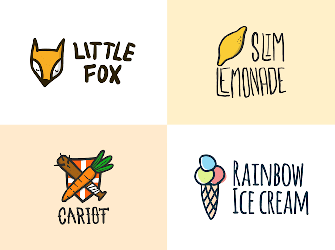 Create super cute hand drawn logo in my own style by Helloadi | Fiverr
