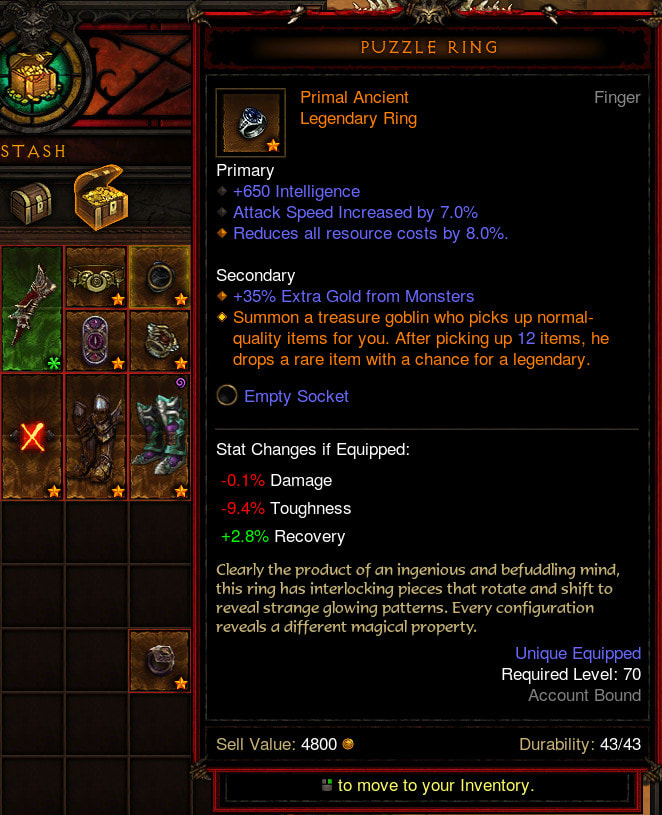 Puzzle ring leech t13 by Txrrible | Fiverr