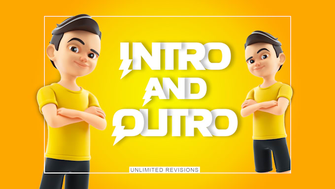 Make unique youtube intro and outro video for you by Danycreation | Fiverr