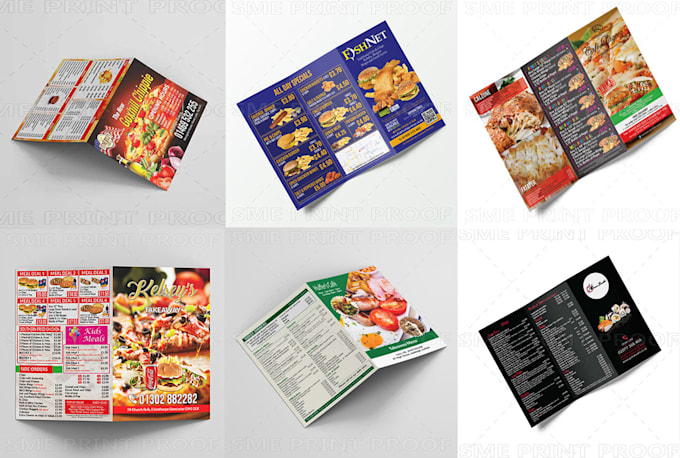 Design restaurant or takeaway menu folded leaflet flyer by ...