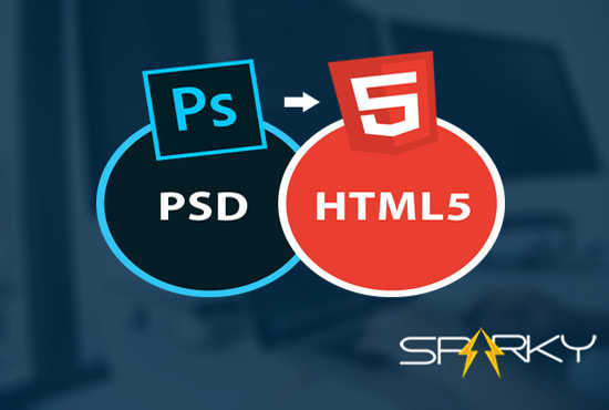 Transform psd to responsive html5 bootstrap 4 by Sparky_bd | Fiverr