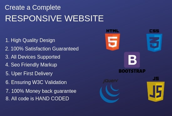 Convert your design to responsive html by Tamim_turjo | Fiverr