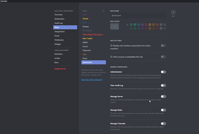 Create you a basic to more detailed setup for discord by Dallasflac ...
