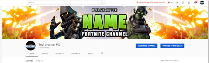 Cutomize 2 unique fortnite youtube banners with your text by ...