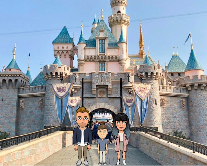 Make a bitmoji group photo by Nayanayak | Fiverr