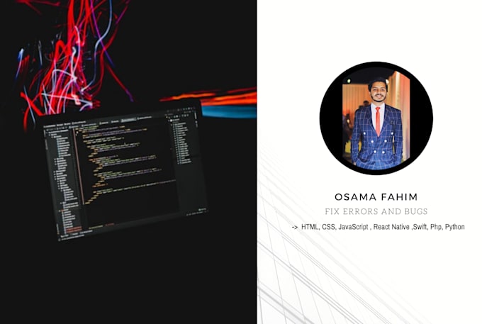 Fix Phpjavascript React Nativeswiftandroid Bugs By Osamafahim997 Fiverr