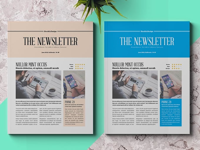 Create A Professional Newsletter Design templates By Salespro3 Fiverr