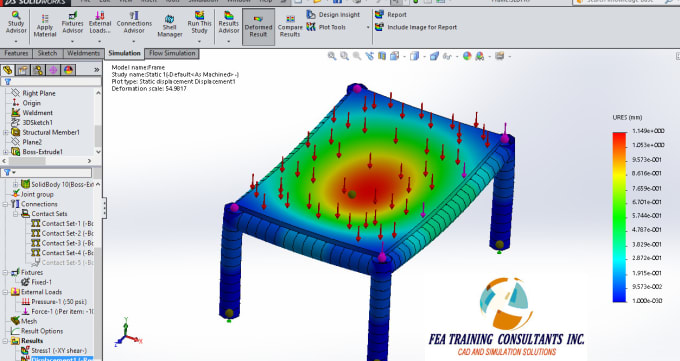 Perform finite element analysis using solidworks or ansys by ... Perform finite element analysis using solidworks or ansys by ...
