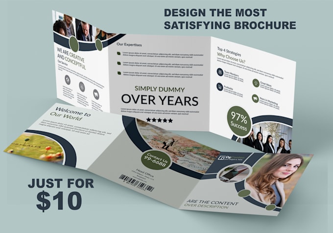 Design eye catchy brochures for you by Auneetislam19 | Fiverr