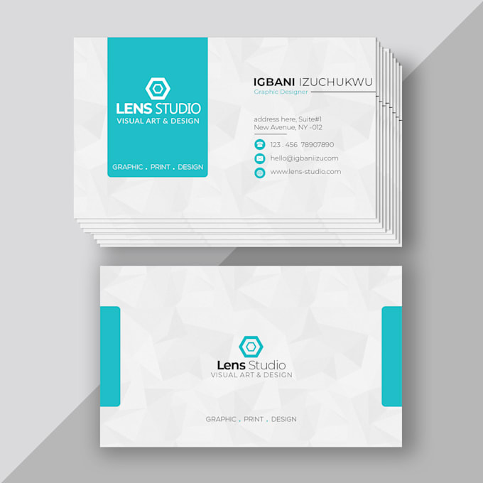 Design eye catching business card by Lensdesigns | Fiverr
