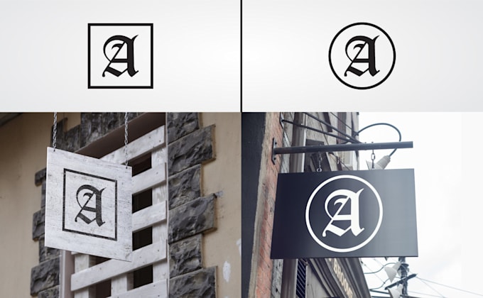 Design gothic style logo, monogram letter by Trill_design | Fiverr