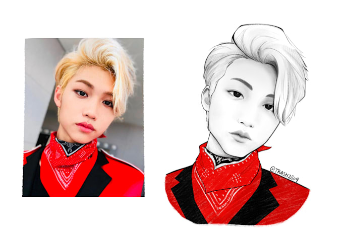 how to draw real man