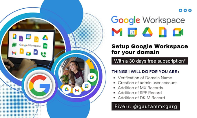 Setup google workspace with 30 days free subscription by Gautammkgarg ...