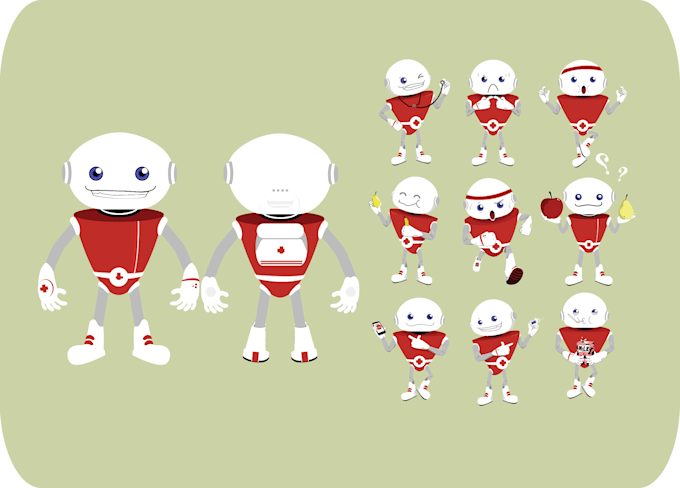 Make 2d mascot for your company by Provocatmeaw | Fiverr