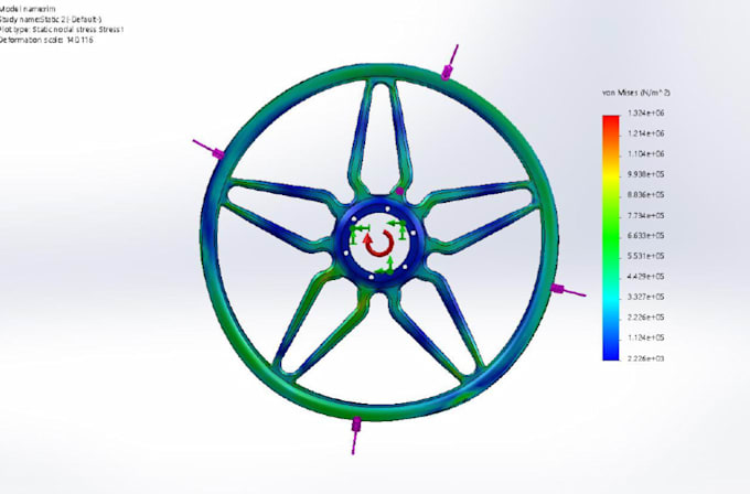 Do finite element analysis fea on solidworks and ansys by ...