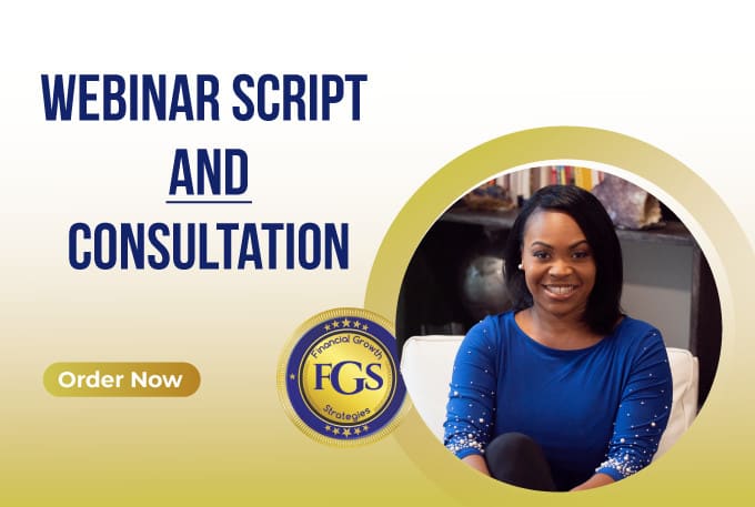 Write a perfect webinar script and provide a consultation by Kimeshaj ...