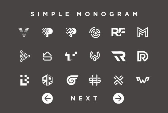 Create simple memorable monogram logo by Garispena | Fiverr