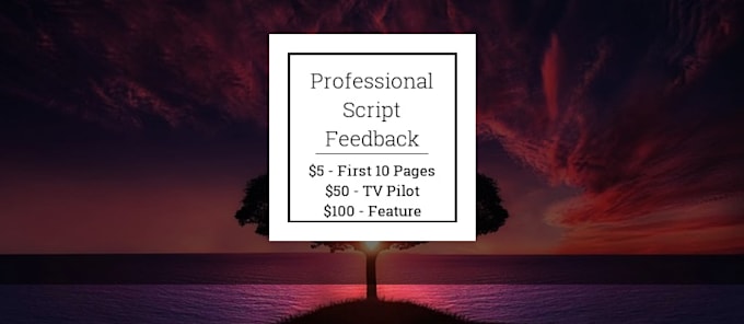Read your entire script and provide full feedback by Therapture_ | Fiverr