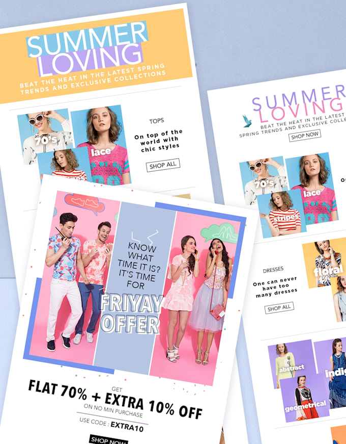 Design an impactful emailer for your brand by Menaldwivedi | Fiverr