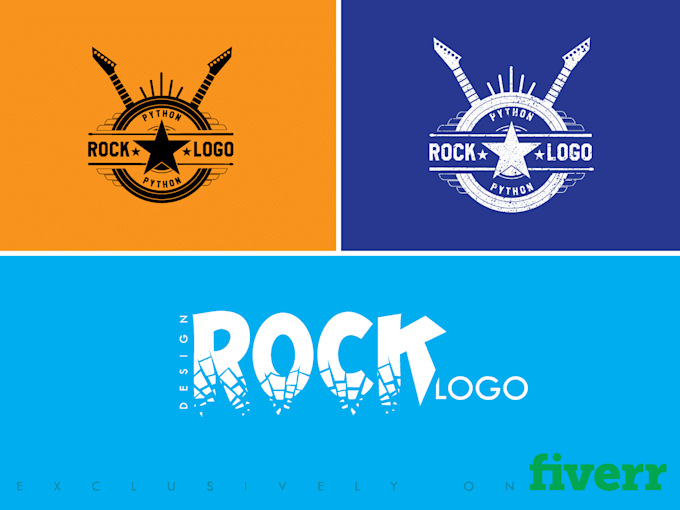 Design awesome rock music logo design for your brand by Shuvobs | Fiverr