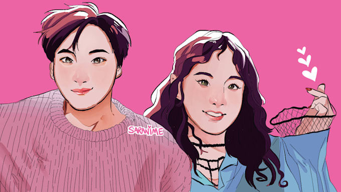 Paint kpop idol portraits by Saranime | Fiverr