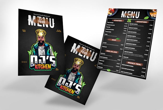Design unique food, restaurant menu for you by Tajammal7thco | Fiverr