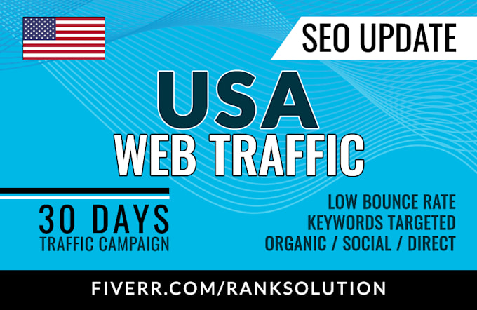 Drive real seo google organic targeted usa web traffic promo by ...