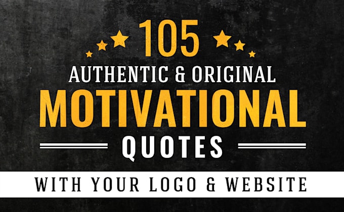 Design 105 motivational image quotes with your logo by Renan_viana | Fiverr