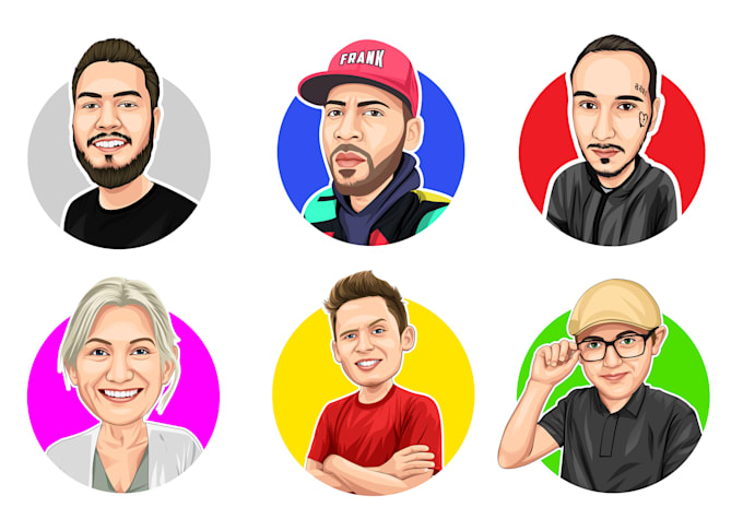 Draw cool avatar bighead cartoon caricature in 24 hours by Jorsbust_art ...