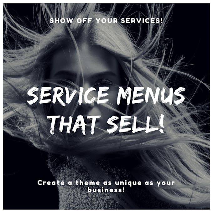 Create a service menu for your business by Warriorlover | Fiverr