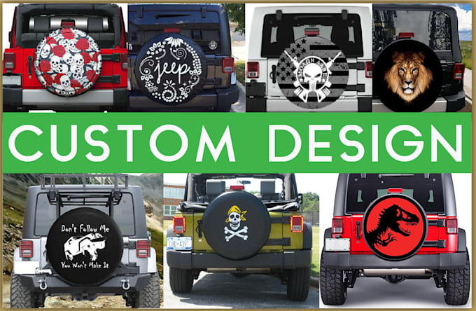 Design your custom tire cover by Yosephstudio | Fiverr