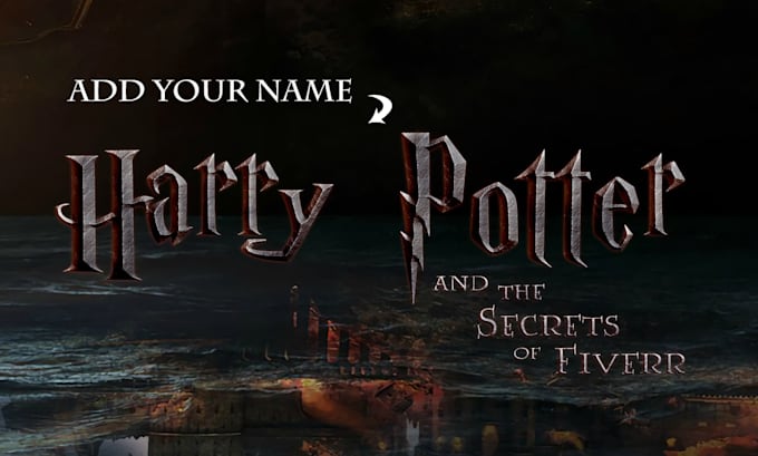 Make a harry potter logo with your name by Wiz_dan | Fiverr