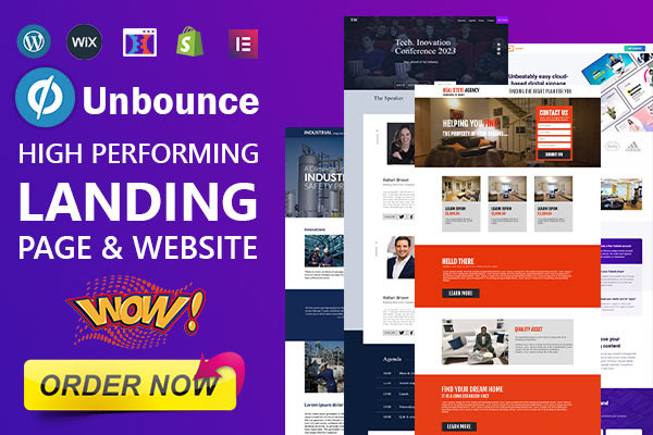 Create unbounce landing page, wordpress, wix, shopify page by Front_end ...