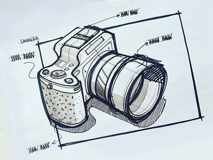 Draw a product sketch on your demand by Francisco_ana | Fiverr