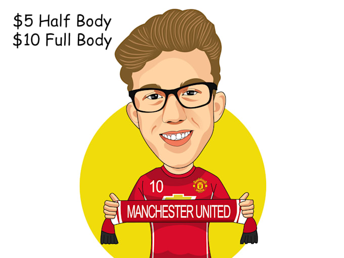 Draw nice cartoon caricature by Ekopurnawan | Fiverr