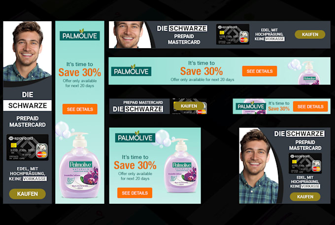 Give you iab standard creative banner ads by Mdshawkot | Fiverr