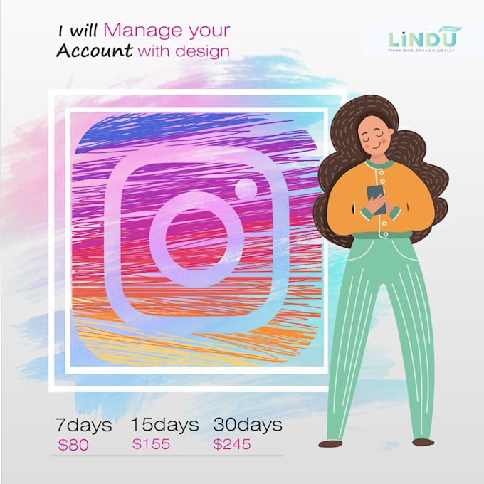 Manage your instagram account with design by Dujune | Fiverr