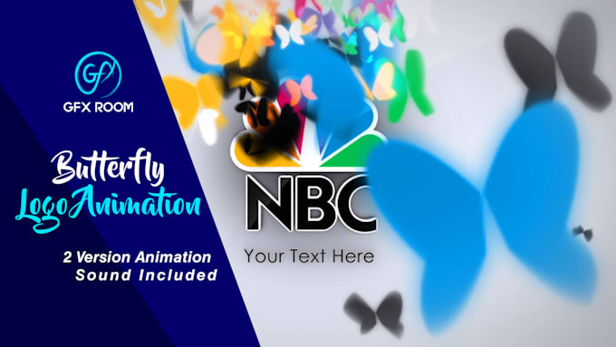 Create amazing butterfly logo animation with sound by Gfxroom | Fiverr