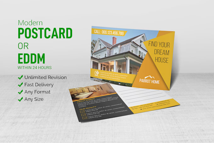 Design an excellent postcard within 24 hours by Print_design_ | Fiverr
