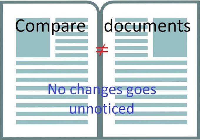 Compare documents to find differences, line by line 1 day delivery by ...