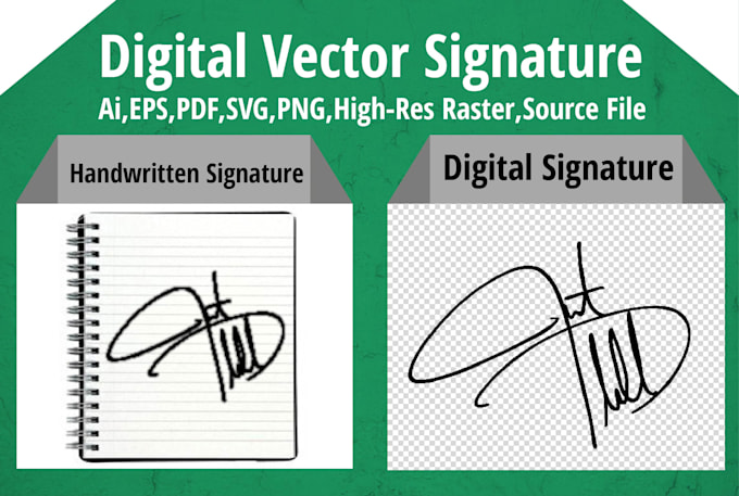 Make a digital vector signature form handwritten signature by Rokshan ...