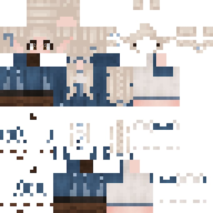 Make you an hd eye minecraft skin by Slinkiechan