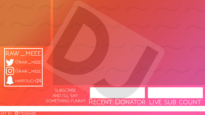 Create your own livestream layout by Designsdan | Fiverr