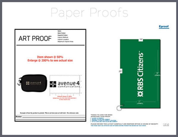 Do pre press, virtual, paper proofs art setup for promotional products ...