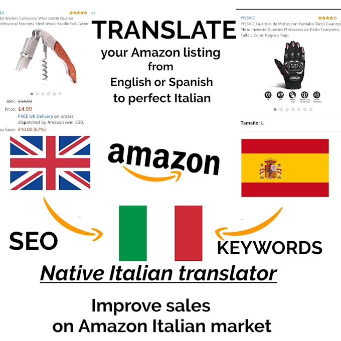 Translate your amazon listing from english or spanish to perfect ...
