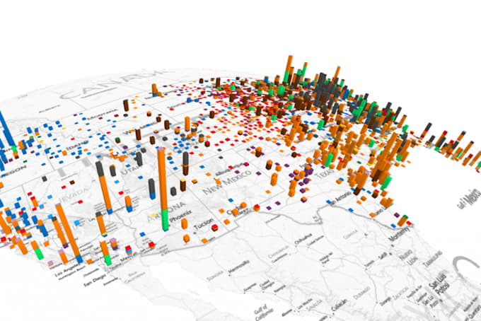Develop interactive map from your data using power bi by Zagsou123 | Fiverr