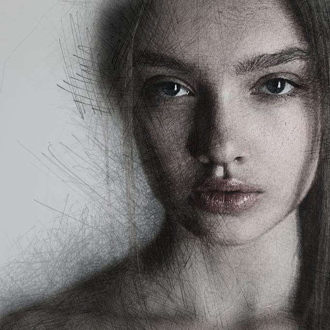 Draw wonderful realistic pencil portrait from your photo by Macrace ...
