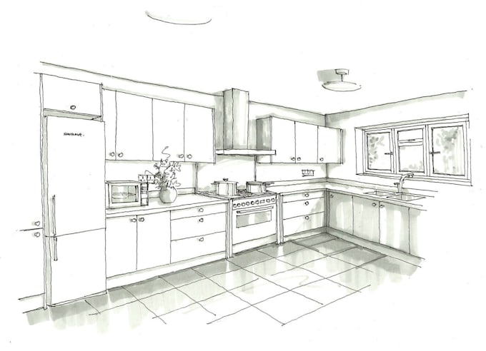 Design 2d and 3d interior design models for you by Benazor | Fiverr