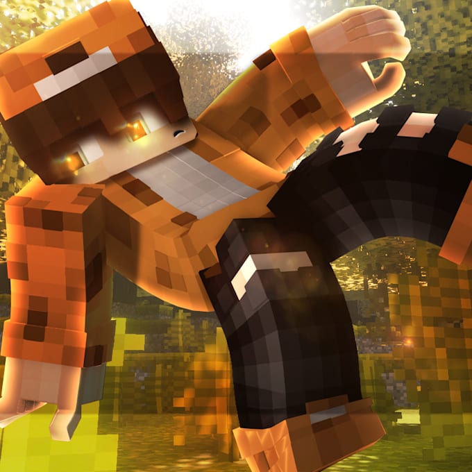 Make you a personnalized minecraft 3d profile pic by Cookiekawaii | Fiverr