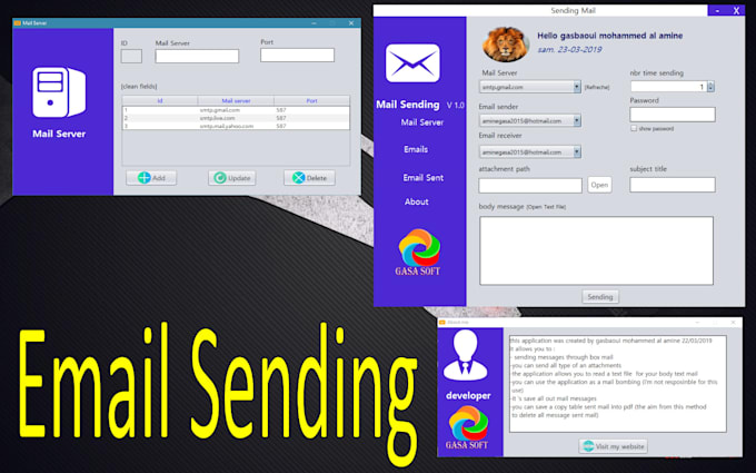 Give you a stunning email sending application with java by Gasb_moh ...